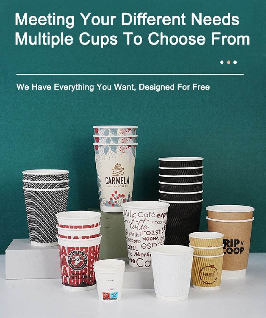 Buy Wholesale China 4oz 8oz 12oz Disposable Single Wall Custom Logo Hot ...