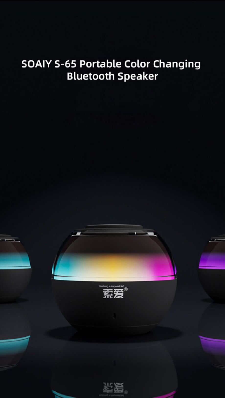 Buy Wholesale China Soaiy S-65 Portable Speaker Bluetooth 4000mah Color ...