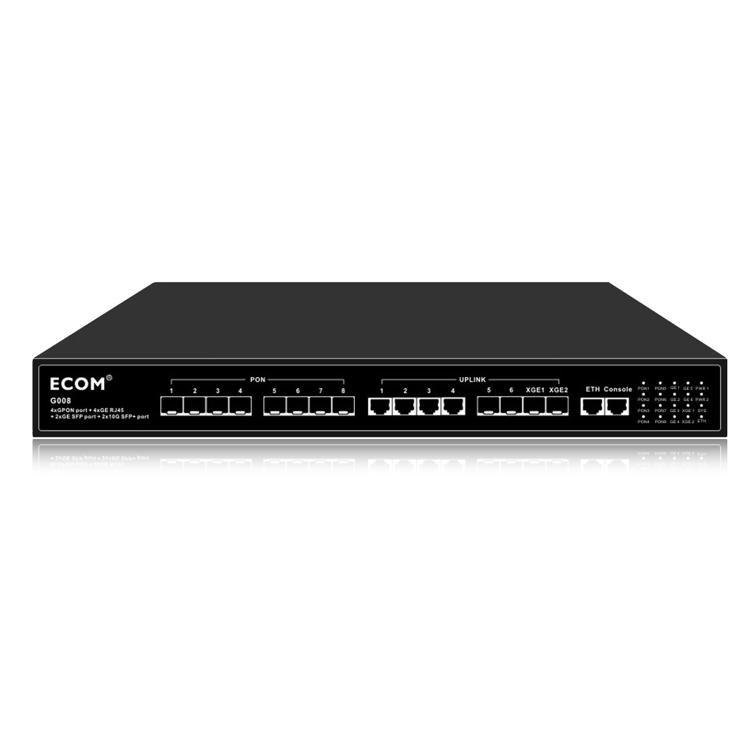 Buy Wholesale China Ecom G004 4port Gpon Olt 4xgpon Port + 4xge Rj45 ...