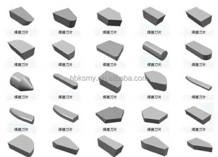 Cemented Carbide Brazed Tips Tungsten Carbide Tool Tips A20 Carbide ...