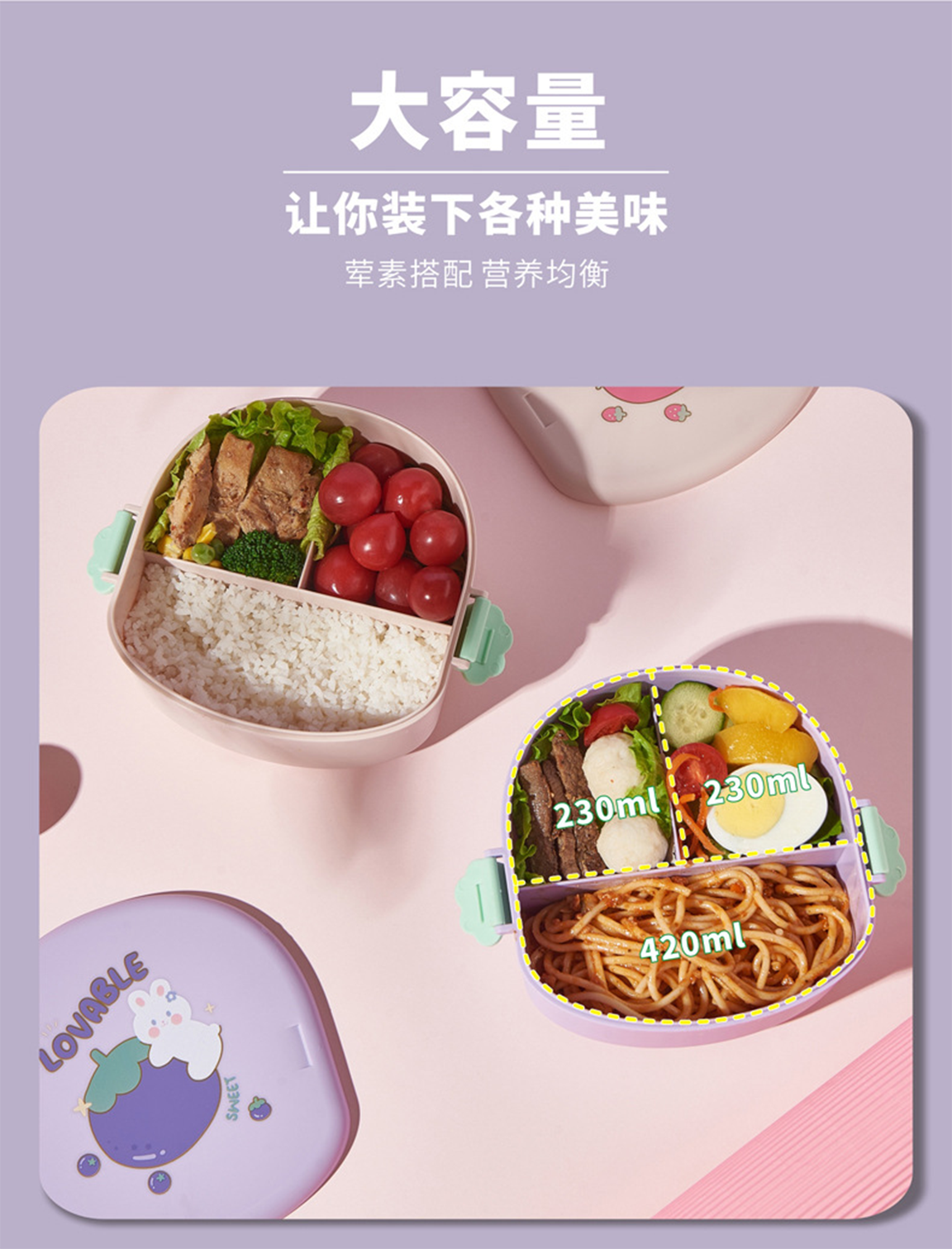 Buy Wholesale China Heated Fruit Round Lunch Box Picnic Student Divided ...