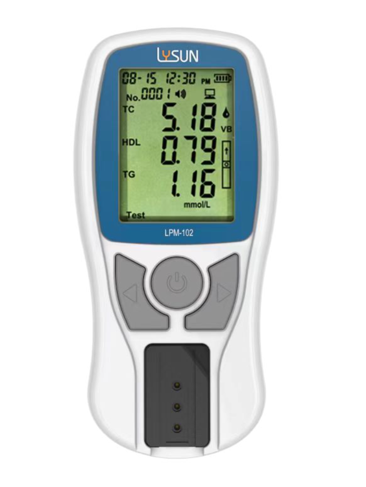 Built-in Battery Blood Lipid Analysis Meter Total Cholesterol ...