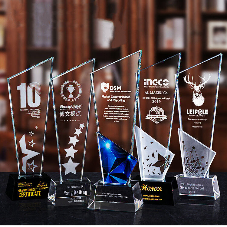 Dh Factory Creative Logo Customized Champion Award Sublimation Crystal ...