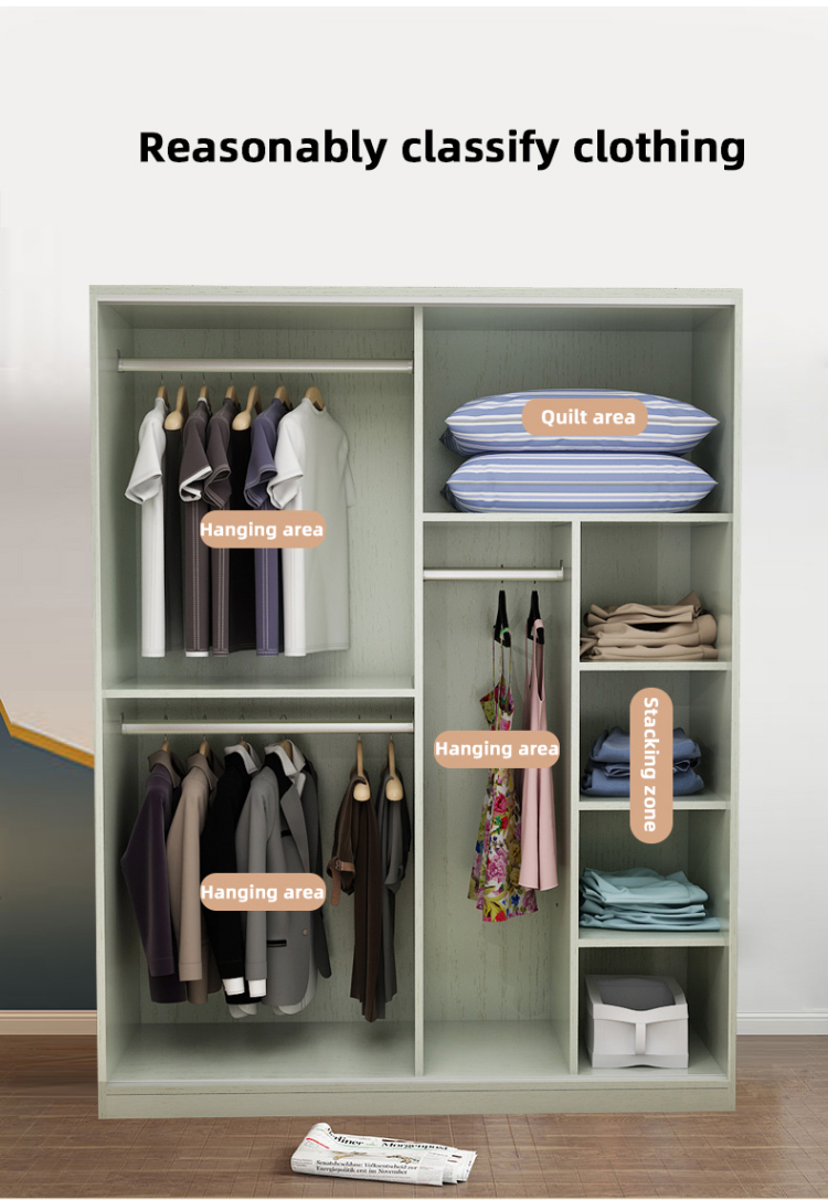 Buy Wholesale China Bedroom White Furniture Adjustable Push Door Useful Simple Design ...