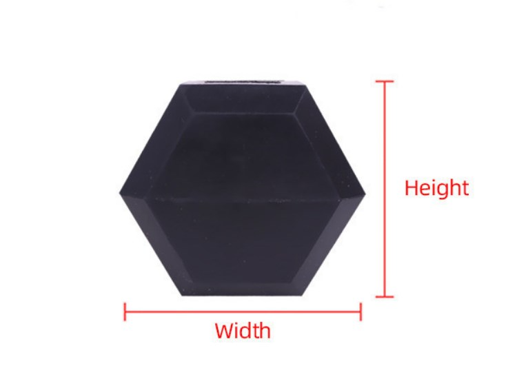 Gym Fitness Sets Free Weight Rubber Coated Steel Kg Hexagon Hex Rubber ...