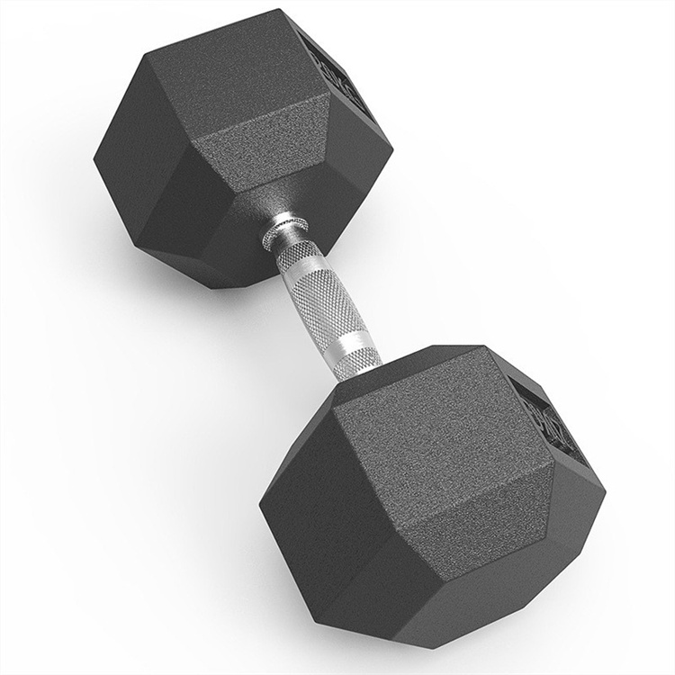 Gym Fitness Sets Free Weight Rubber Coated Steel Kg Hexagon Hex Rubber ...