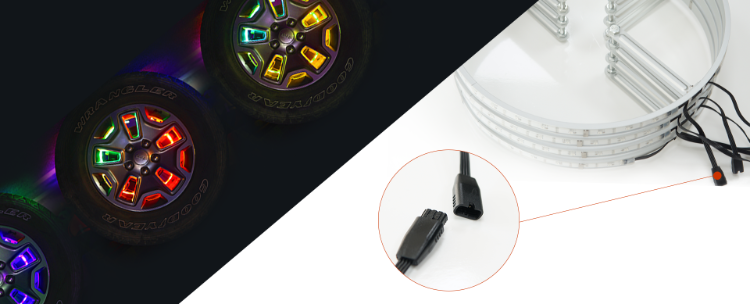 Buy Wholesale China Qeedon Ip67 Waterproof Led Car Wheel Color Changing ...