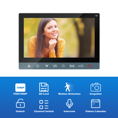 Wireless Wifi Video Doorbell Intercom System With Camera And Monitor ...