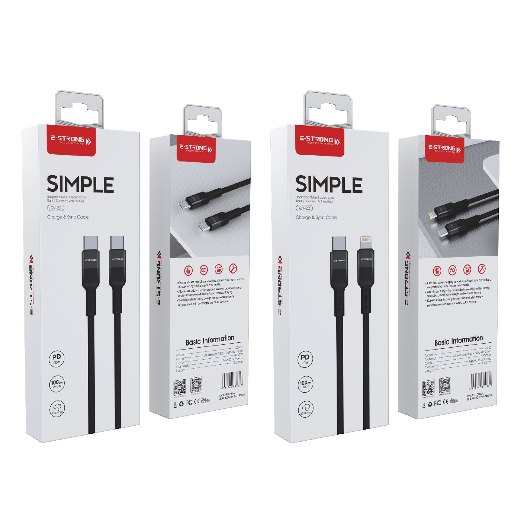 Buy Wholesale China 12 Year Factory Usb C To Usb C Cable 20w 60w 100w ...