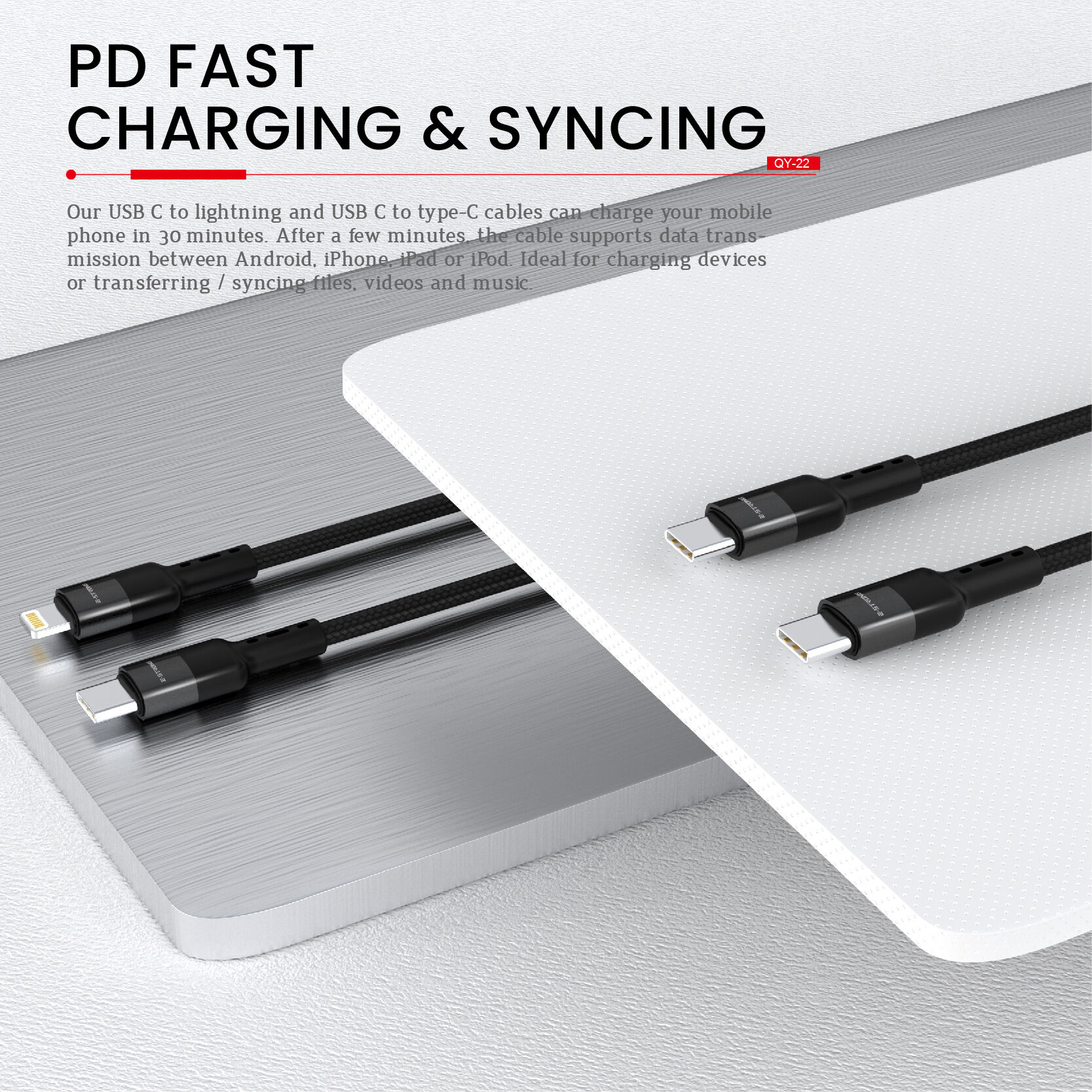 Buy Wholesale China 12 Year Factory Usb C To Usb C Cable 20w 60w 100w ...