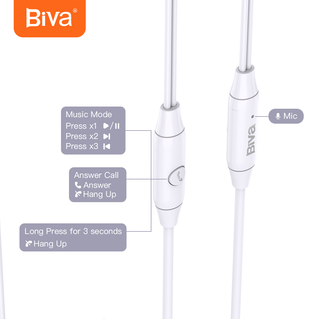 Bulk Buy China Wholesale Biva Hf -10 &wholesale 3.5mm With Mic Metal ...