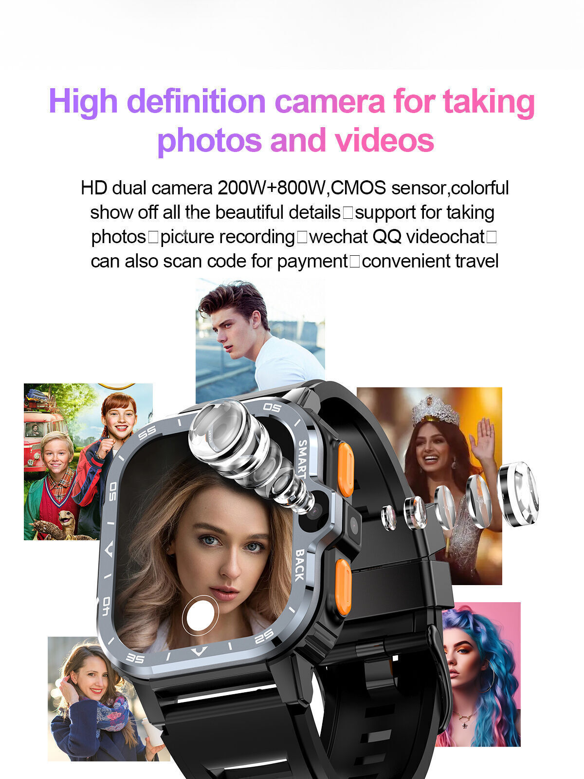 Spot Goods Activity Tracker Nhj07 4g Sim Wifi Gps Smart Watch Sports ...