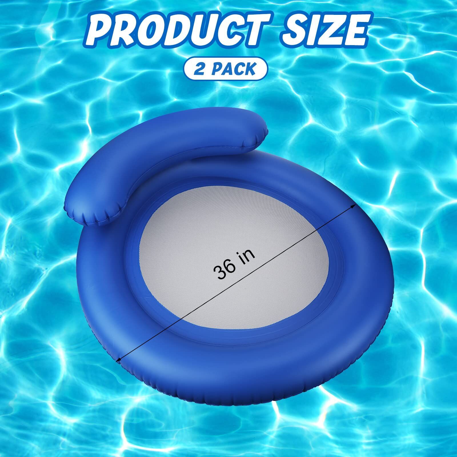 Hot Sale Adults Kids Beach Lake River Summer Mesh Bottom Pool Lounger ...