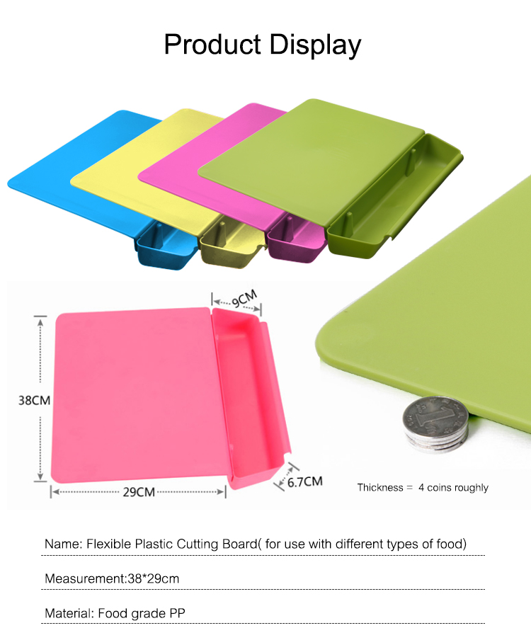 New Design No-knife Mark Flexible Cutting Board Mats Plastic Cutting ...