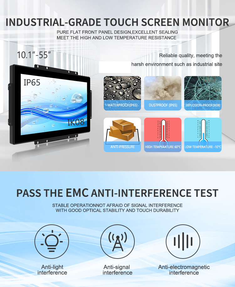 Open Frame Ip65 Waterproof 10/17/19/15 Inch Capacitive Touch Monitor ...