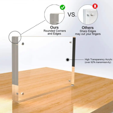 Customized Size Transparent Acrylic Sublimation Double Sided Picture ...