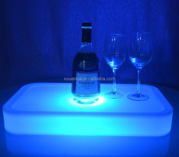 Hot Selling Ip68 Water Proof Rechargeable Super Led Light Serving Tray ...