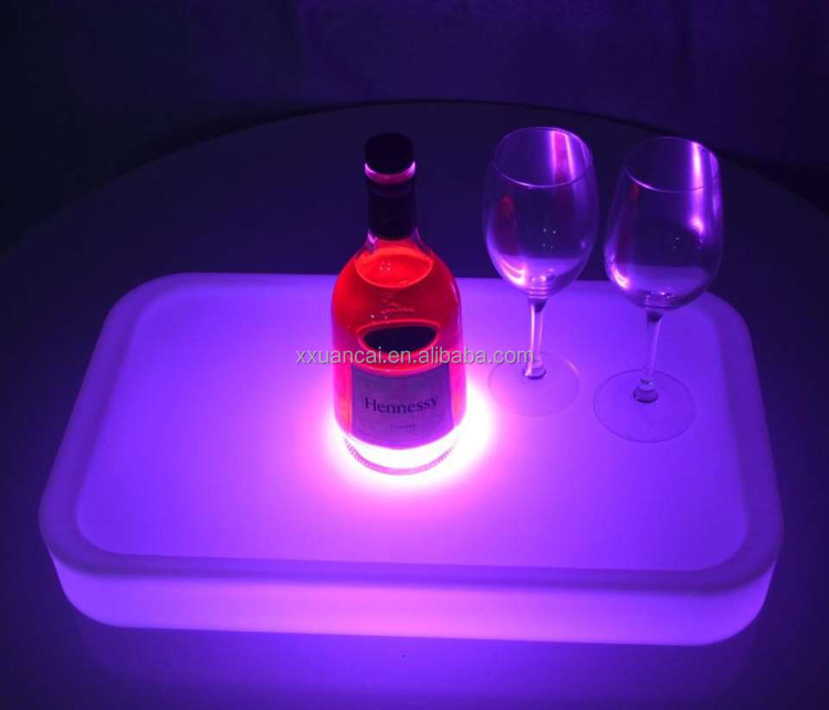 Hot Selling Ip68 Water Proof Rechargeable Super Led Light Serving Tray ...