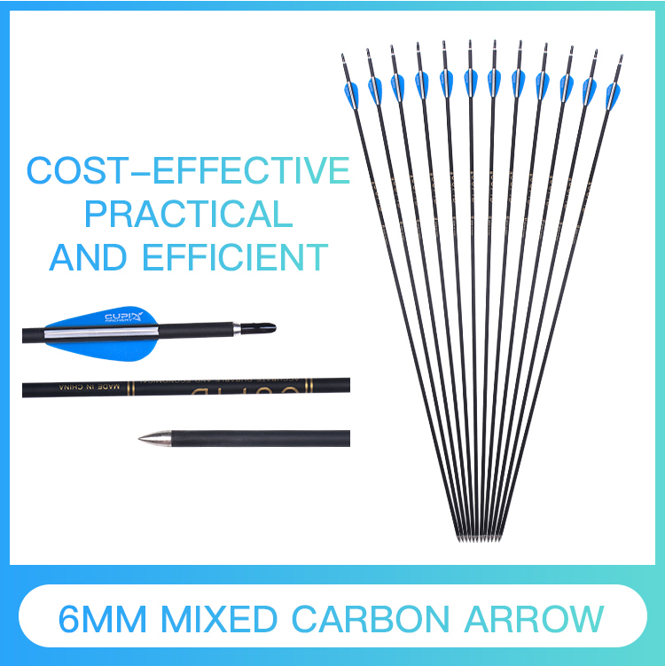 Buy Wholesale China 80cm Od 6mm Mixed Carbon Shaft Fixed Arrow Tip ...