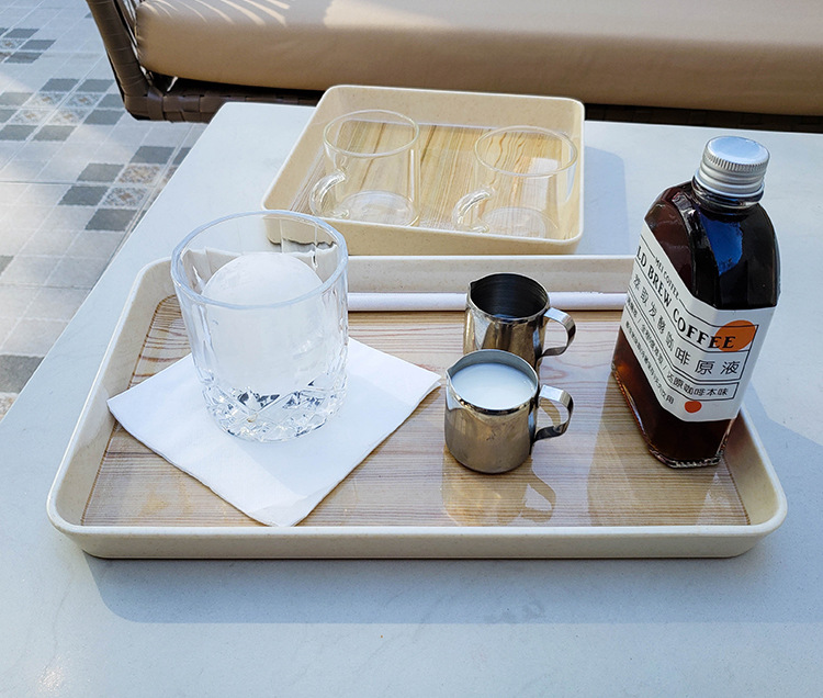 Buy Wholesale China New Type Bamboo Wooden Trays Serving Bamboo Fiber ...