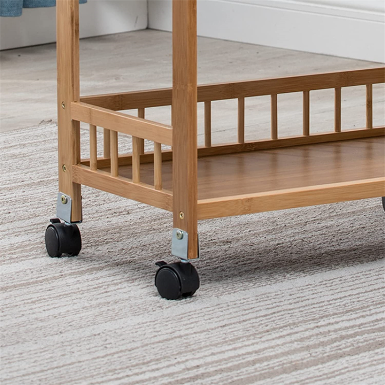 Buy Wholesale China Restaurant Wood Saloon Trolley Bamboo 3 Tier ...