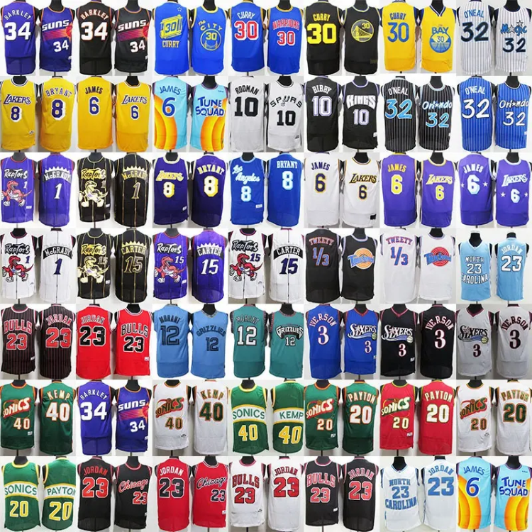 Denver-nugget Stitched Basketball Jersey Men's Blue Usa Team High ...