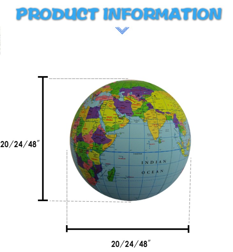 Buy Standard Quality China Wholesale Inflatable World Globes Custom Beach Ball 0 5 Direct From