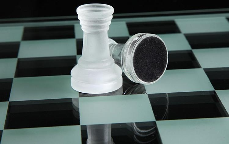 Bulk Buy China Wholesale Glass Chess Set Board For Adults Modern Chess ...