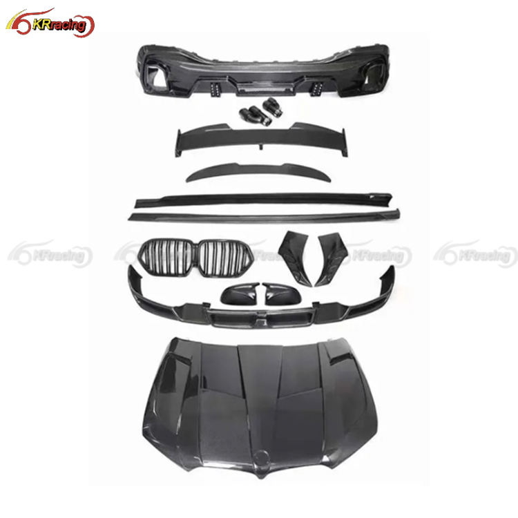 Larte Style Carbon Fiber Body Kit With Hood For Bmw X6 G06 2020-2022 ...