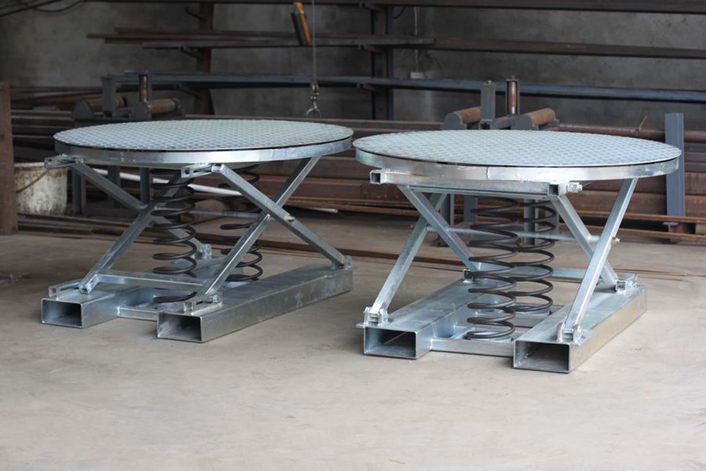Steel Rotation Lift Table Platform Turntable Palift Pallet Leveller Ws ...
