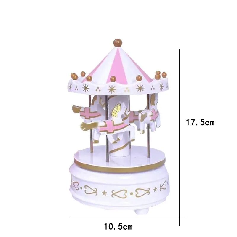Creative Popular Fun Lovely Toy Movable Wooden Customized Carousel ...