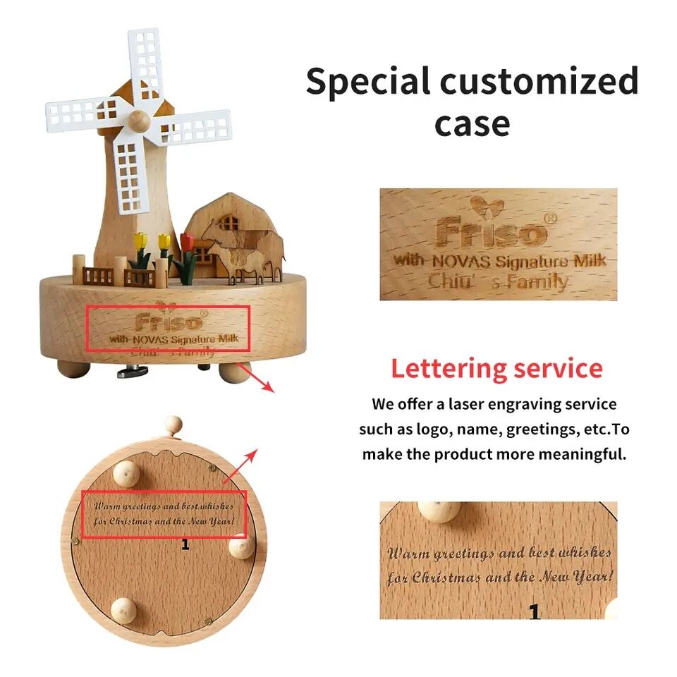 Creative Popular Fun Lovely Toy Movable Wooden Customized Carousel ...