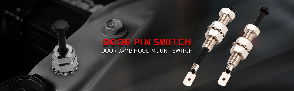 Universal Auto Car Trunk Bonnet Alarm Security Hood Door Switch Pins On ...