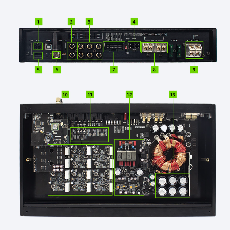 Buy Standard Quality China Wholesale Sennuopu X12 8 Ch Amp Power ...