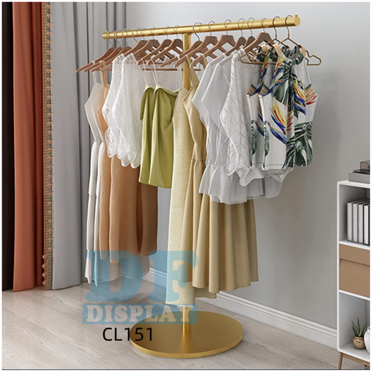 Cl103m Industrial Pipe Clothes Rack, Wall Mounted Garment Bar, Retail ...