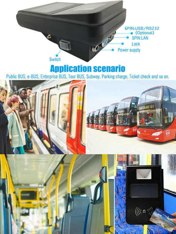 Linux Rfid Card Transportation Gps Ticket Card Bus Validator With 4 Sam ...