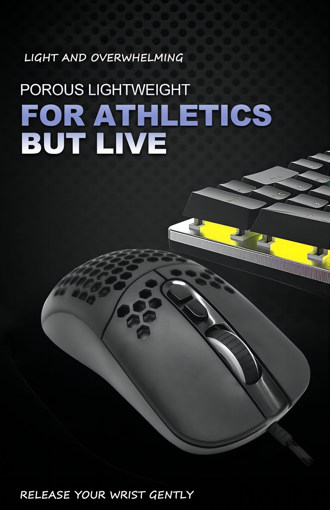 Buy Wholesale China Umila Wired Rgb Luminous Honeycomb Hole Back Panel ...