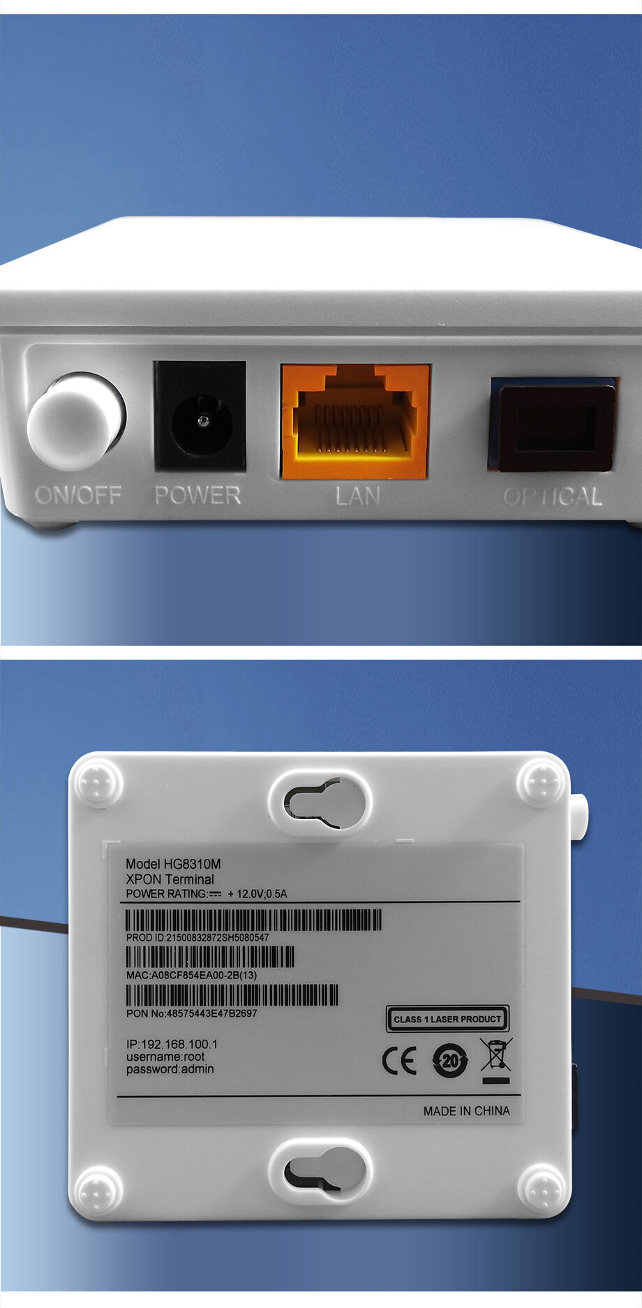 Achetez en gros Modem De Ftth Hg8010h Hg8010 Epon Onu Ontario 1ge Chine ...