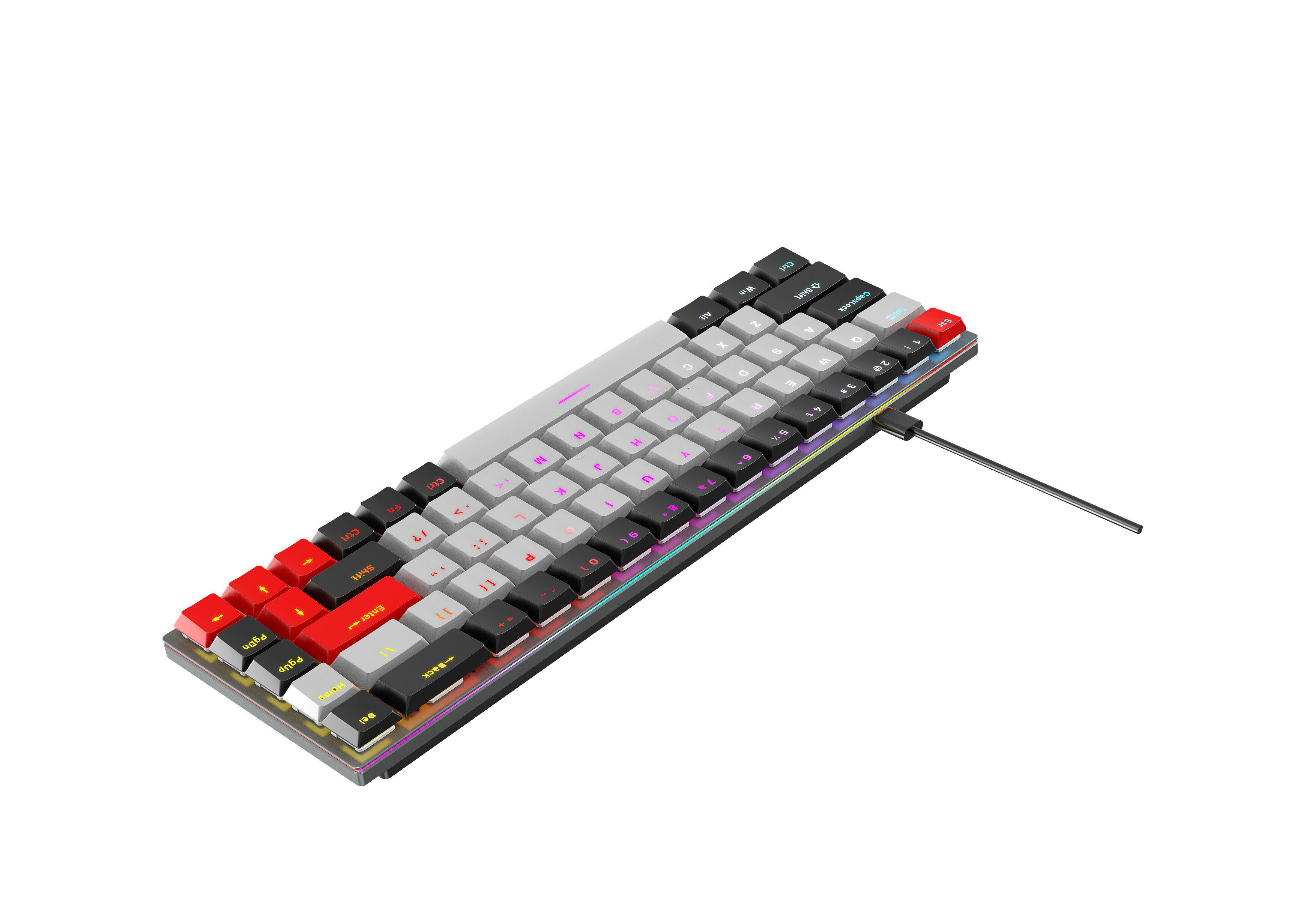 Buy Wholesale China 87 Keys Mechanical Keyboard Low Profile Switch And ...