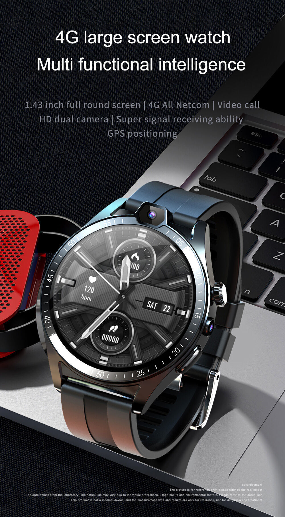 Factory Price 8541e Quad Core Ntj01 4g Sim Wifi Gps Smart Watch ...