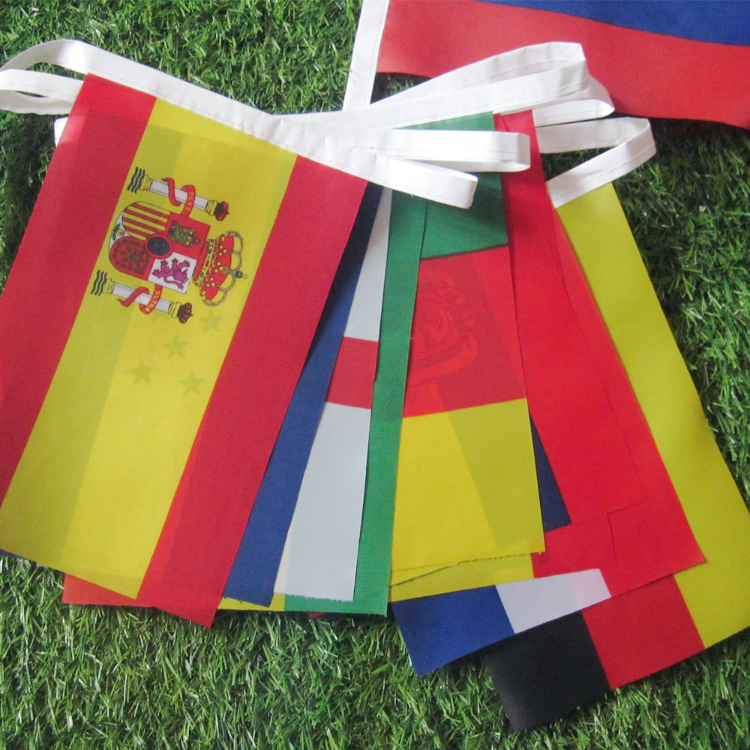 Buy China Wholesale Europe Countries Flag 24pcs Bunting National String ...