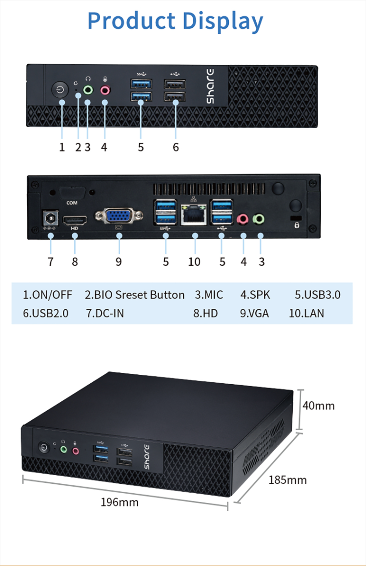 Bulk Buy China Wholesale Pc Mini N2840 Core I3 I5 I7 Barebone Dual Core ...