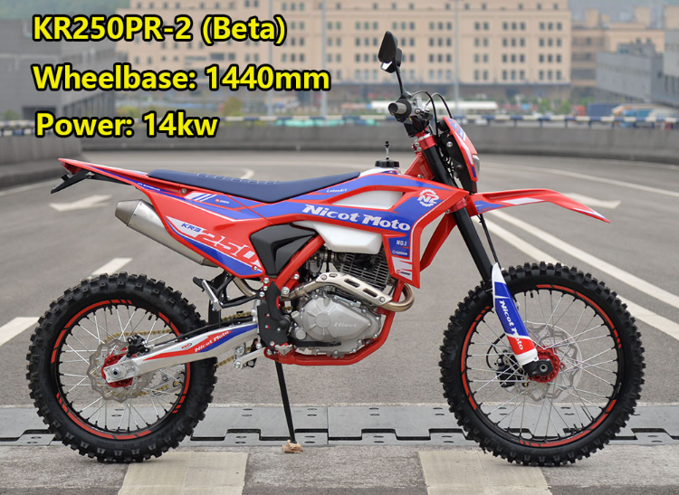 Nicot Kf250mt 1e66mm 2 Stroke 250cc Dirt Bike Off-road Motorcycle ...