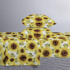 Custom Floral Printed Flower Bed Sheet Set High Quality Home Textile ...