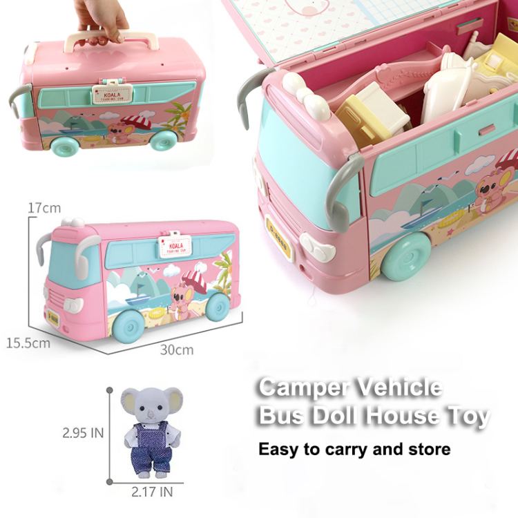 Buy Wholesale China New Kids Pretend Play Portable Bus Camper Vehicle ...