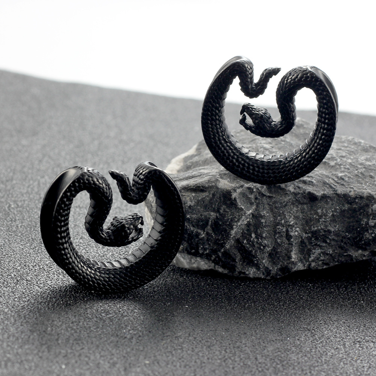 Nuoro Cool 8-25mm Snake Saddle Ear Gauges Expander Piercing Jewelry ...