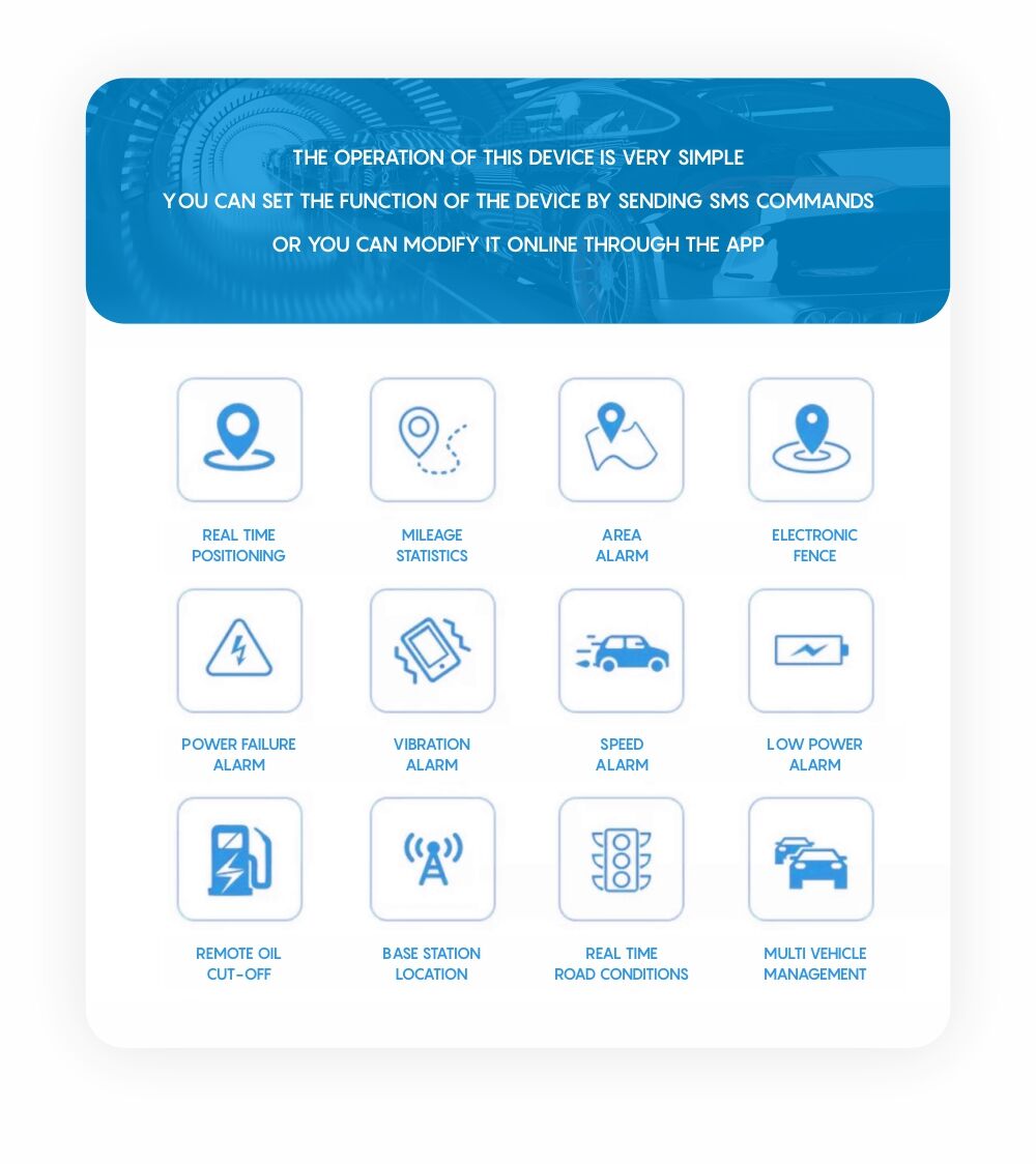 Geo-fence Engine Oil On/off Vehicle Tracking Gps Device G109 Wired Real ...