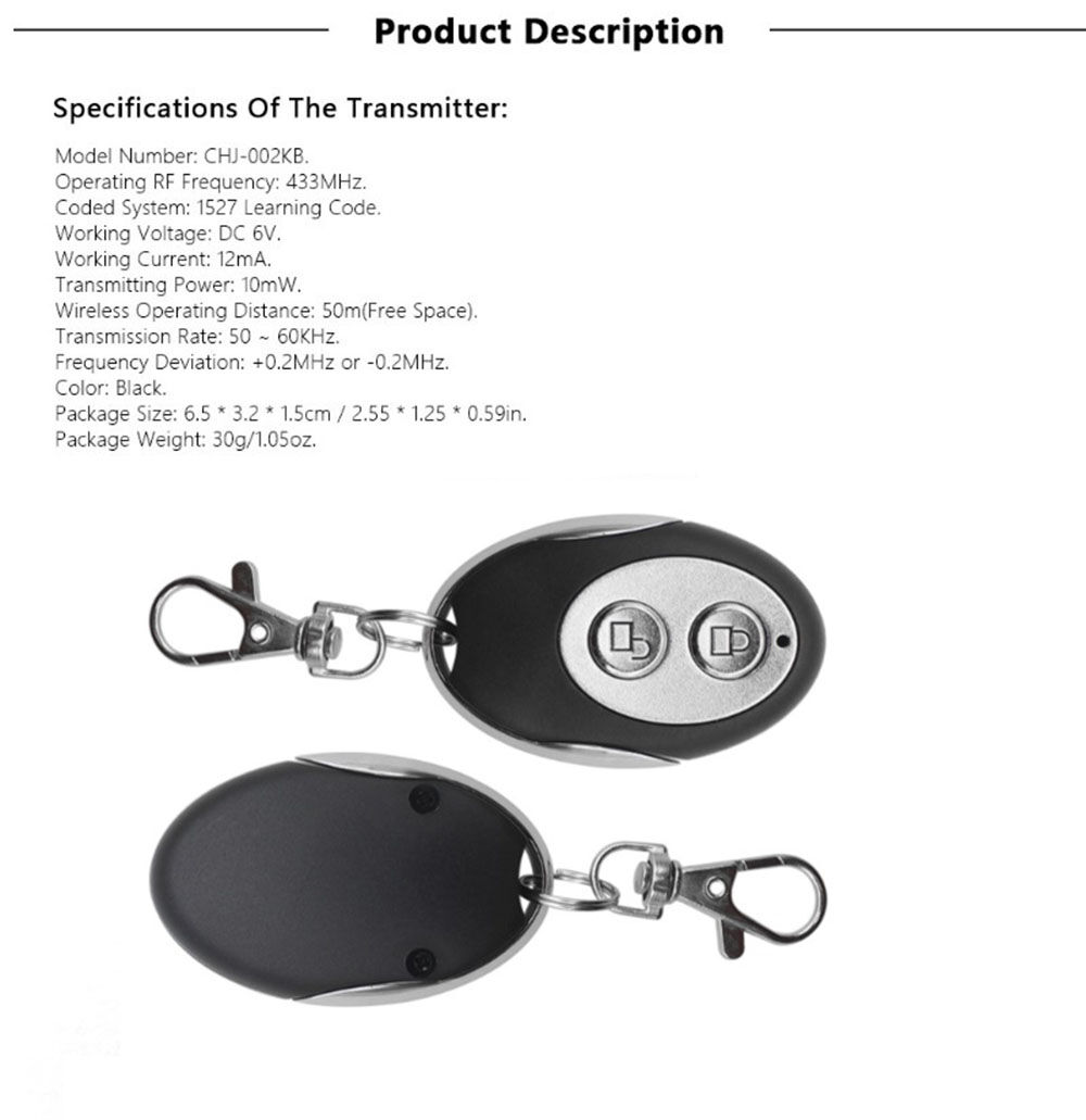 Buy Wholesale China Factory Price 433mhz Duplicator Remote Control 1527 Learning Code Auto ...