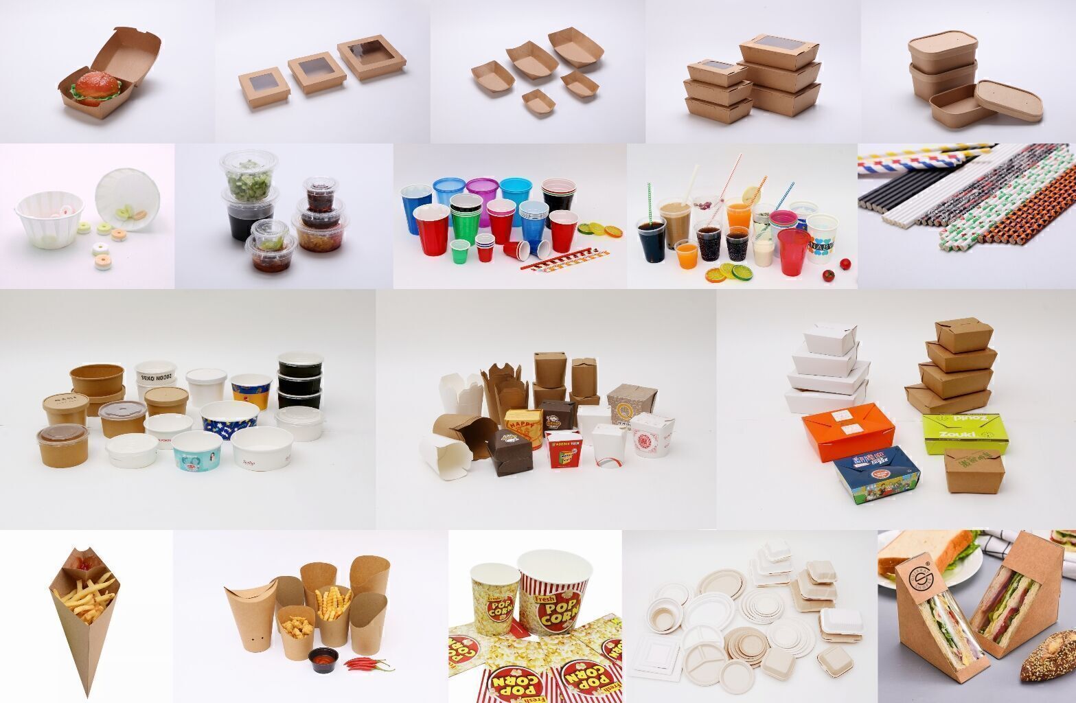 Buy Wholesale China 60g Disposable Kraft Paper Bags Food Packing Bags ...