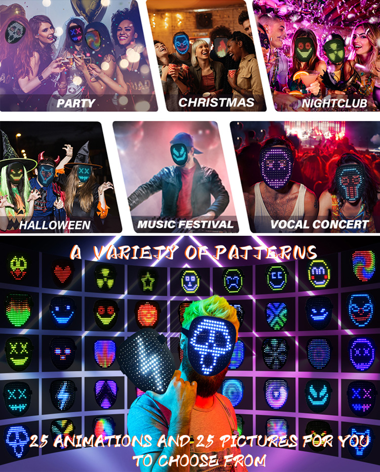 Buy Wholesale China Kids Led Mask With Gesture Sensing, Light Up Mask ...